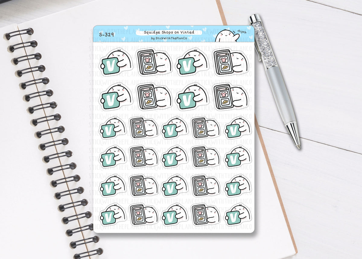 S_329 Squidge Shops on Vinted | Squidge Stickers | Planner Stickers ...