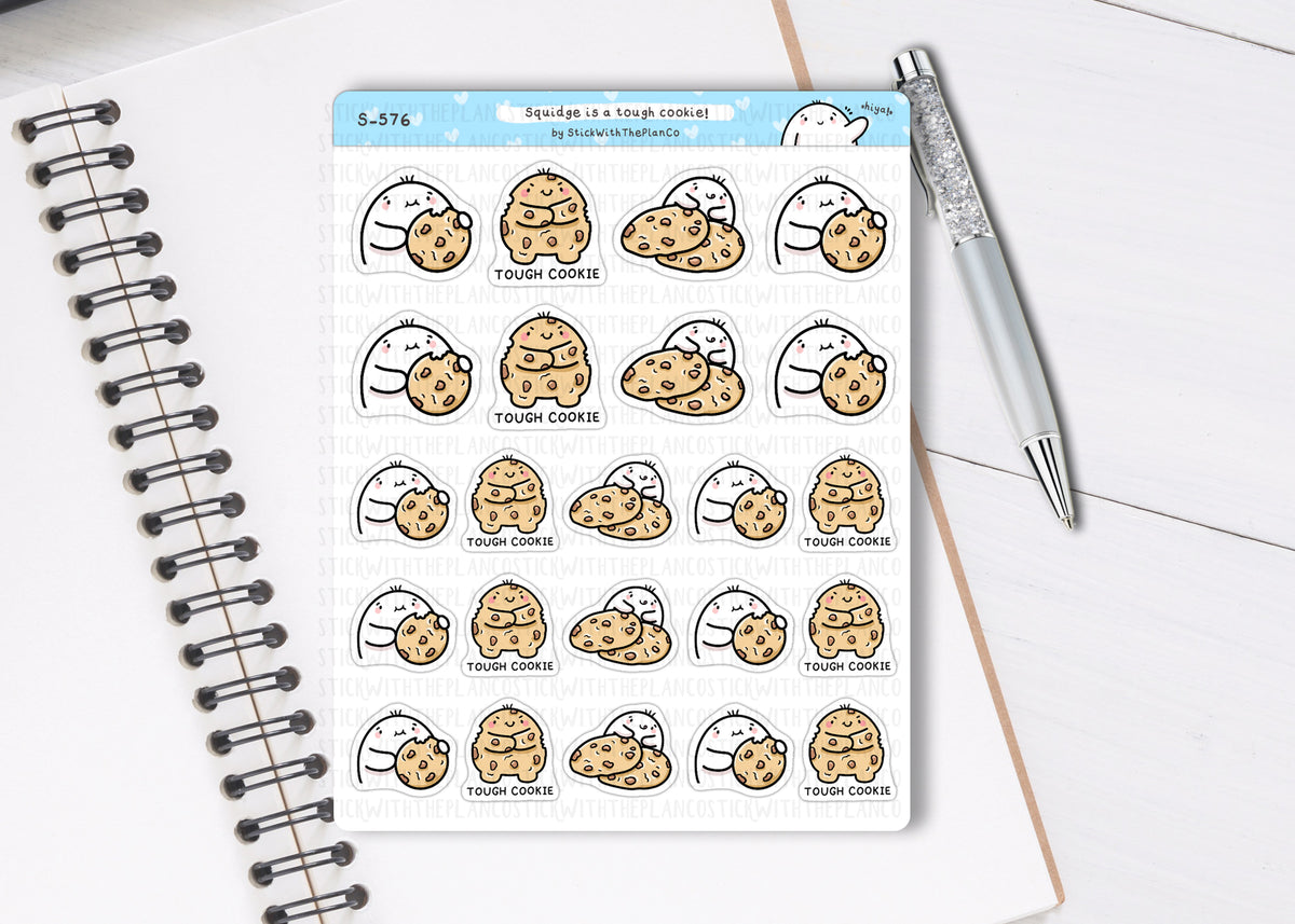 S_576 Squidge is a tough cookie! | Squidge Stickers | Planner Stickers ...