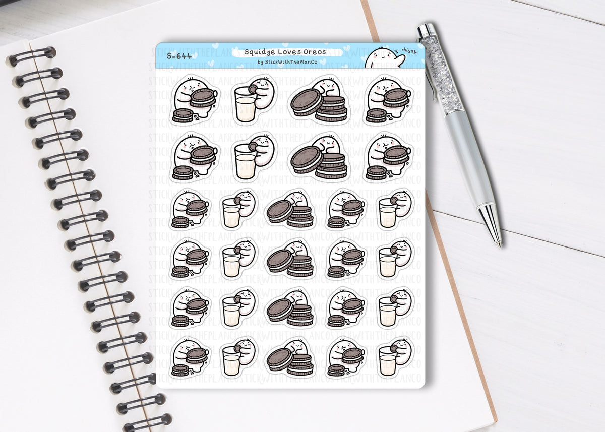 S_644 Cookies and Cream Biscuits | Squidge Stickers | Planner Stickers ...