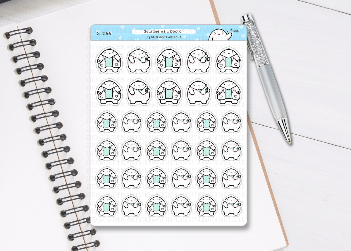 S_266 Squidge is a Doctor | Squidge Stickers | Planner Stickers ...